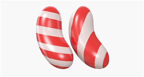 Red Striped Hard Candy 3d Model By Dcbittorf