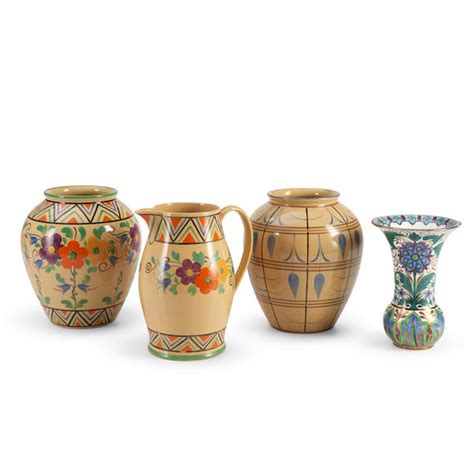 Bonhams Skinner Four Wedgwood Millicent Taplin Decorated Items