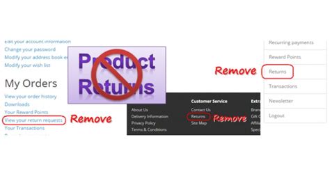 opencart remove product returns opencart 2 x