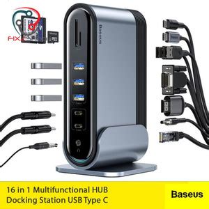 Jual Spy Baseus In Multifunctional Hub Docking Station Usb Type C Com Jakarta Pusat