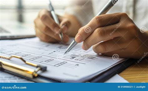 A Closeup Of A Risk Assessment Form Being Filled Out With Checkboxes