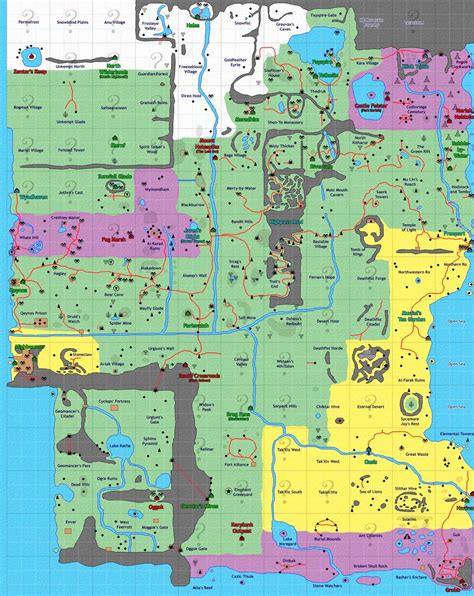 Everquest Zone Connection Map