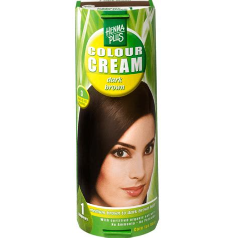 Buy HENNA PLUS Colour Cream 3 Dark Brown (60ml) | Kanela