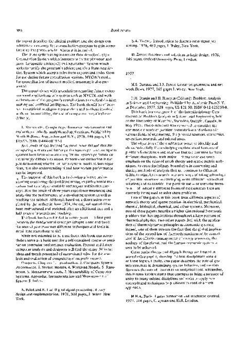 Pdf Linear Programming And Network Flows Ms Bazaraa And Jj Jarvis