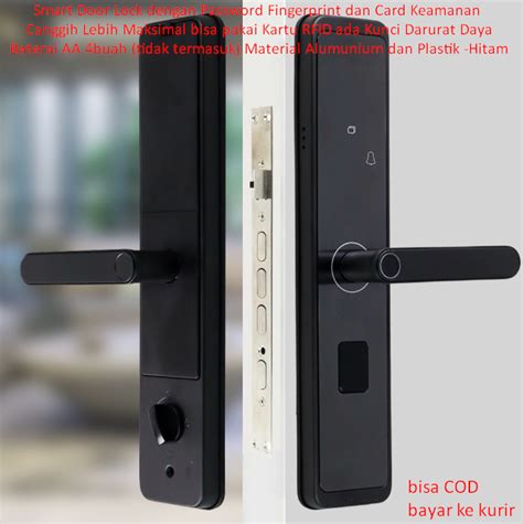 Smart Door Lock Dengan Password Fingerprint Dan Card Keamanan Canggih Lebih Maksimal Bisa Pakai