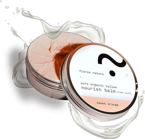 Nourish Tallow Balm With Rose Tint Natural Bioavailable Skin Care
