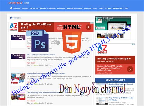 tutorial chuyển file psd sang html5 và css3 phần 1