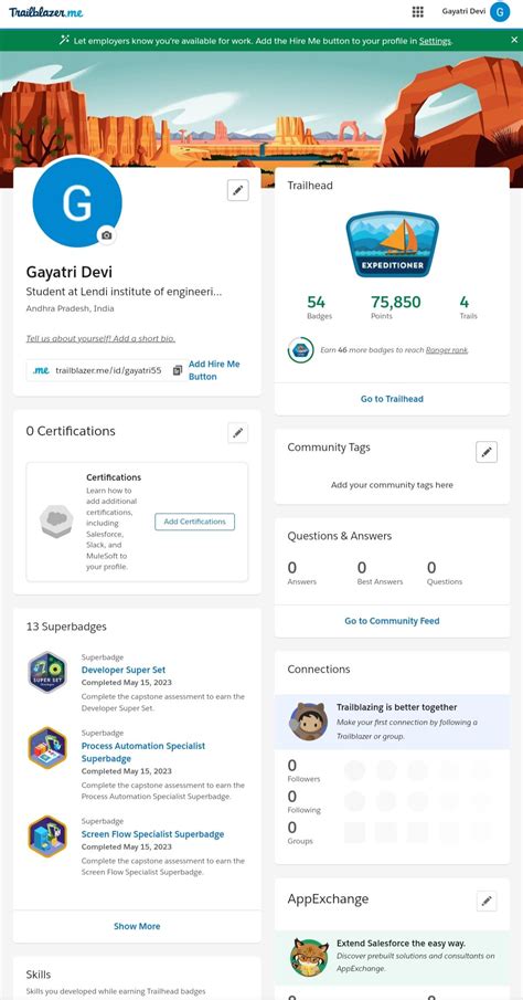 Gayatri Devi Gandamani On Linkedin Salesforce Trailhead Salesforce Developer Salesforce