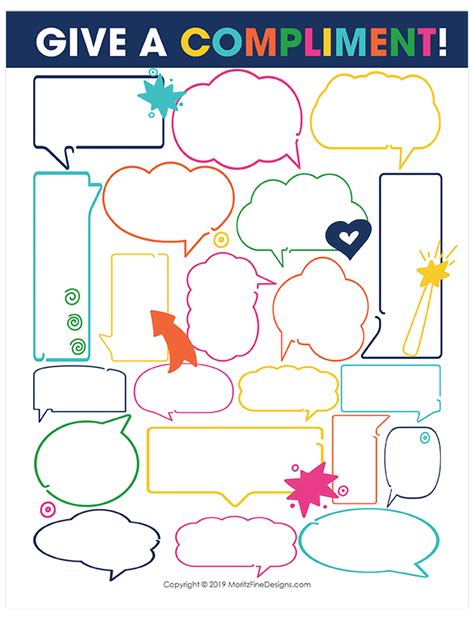 Class Compliments End Of School Year Activity Free Printable Download