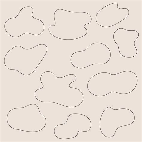 Organic Blob Shapes With Warm Earth Tone Color Vector Art At Vecteezy