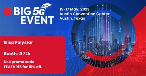 Elisa Polystar On Linkedin Booking Options Big 5g Event