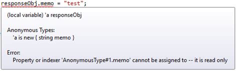 C Is There Any Way To Modify Value In Properties Of Anonymous Object Stack Overflow