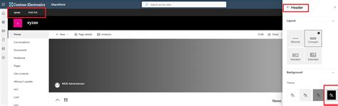 customizing font color in hub navigation microsoft qanda