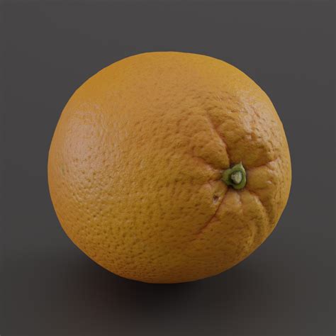Orange Free Fruit And Vegetables Models Blenderkit