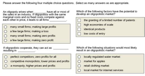 Solved Answer the following four multiple choice questions. | Chegg.com