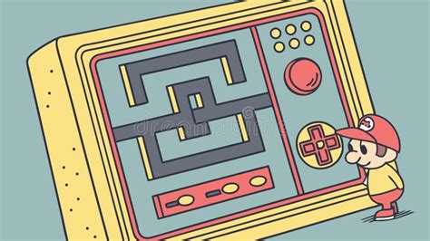 Maze Game Puzzle Challenge Labyrinth Illustration Vector Design Generative Ai Stock Illustration