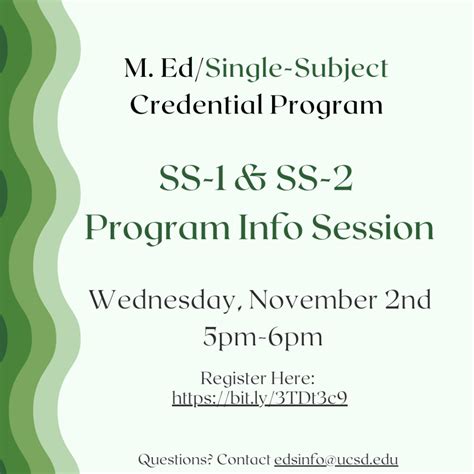 M Ed Single Subject Credential Program Ucsd Chemistry And Biochemistry