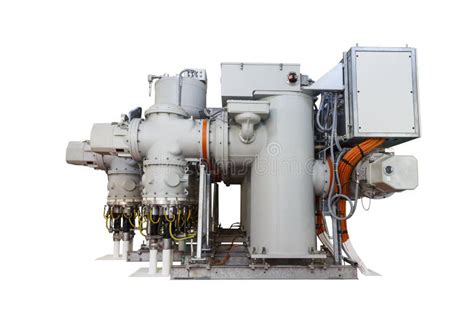 Isolated Gas Insulated Switchgear GIS On White Stock Photo Image Of Substation Insulated