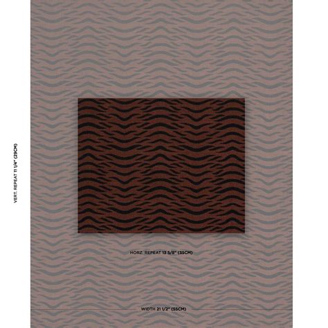 Schumacher Sabi Tiger Velvet Java Fabric Decoratorsbest