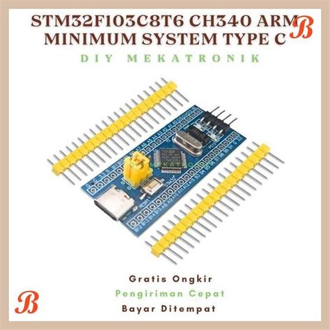 jual de stm32f103c8t6 arm minimum system board original chip