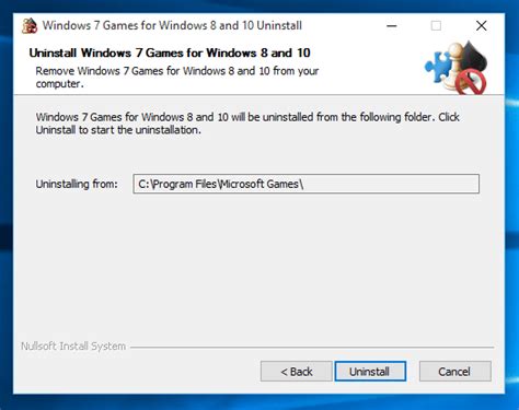 Uninstall Windows 7 Games From Windows 10