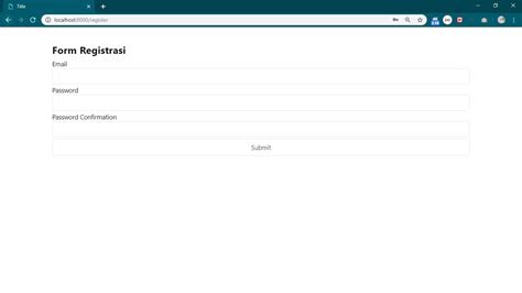 Tugas 5 Pbkk Membuat Form Registrasi Dengan Laravel