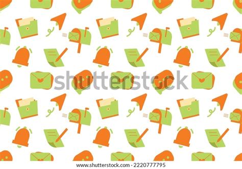 Messaging Seamless Pattern Messaging Pattern Background Stock Vector Royalty Free 2220777795