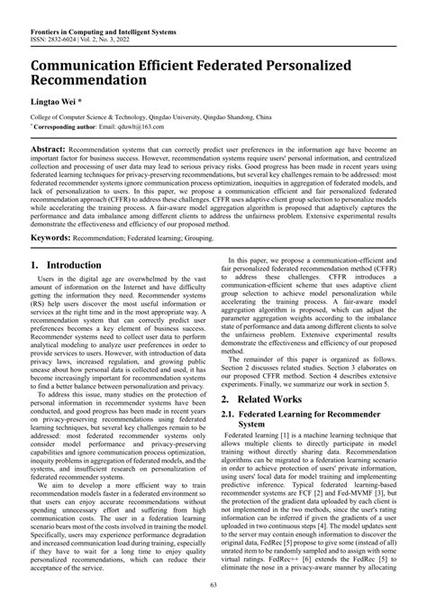 Pdf Communication Efficient Federated Personalized Recommendation