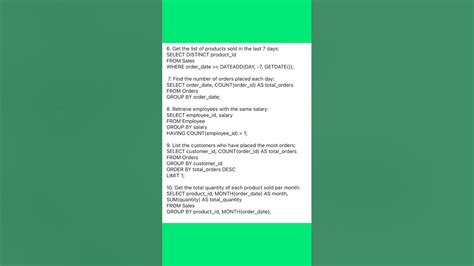 most important sql interview questions sql part 2 viral sqlinterviewquestionsandanswers