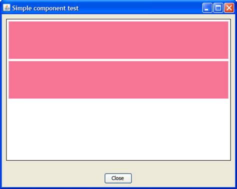 Java Can T Paint A Custom Component In Swing Correctly Stack Overflow
