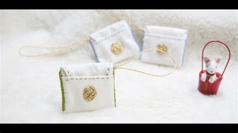 매듭이 있는 쪼매난 파우치 만들기 Making A Mini Pouch With Knot Decoration Youtube
