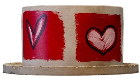 ბეტონნა მრგვალი ქოთანი ნახატებით 12 X 7 სმ Veli Store