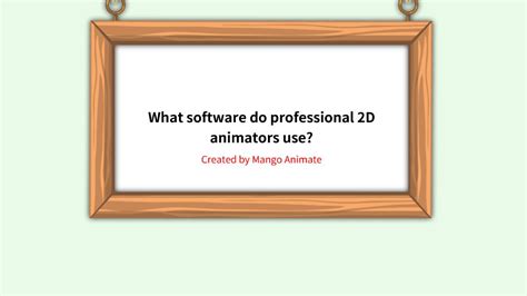 What Software Do Professional 2d Animators Use Animation Video Created By Animatedmind Mango
