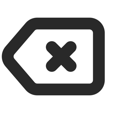 Backspace Generic Basic Outline Icon