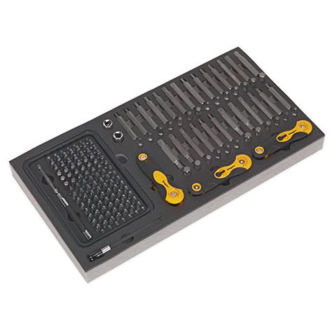 Tool Tray With Specialised Bits Folding Hex Keys 192pc Huttie