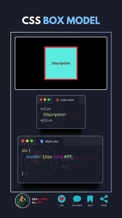 Css Box Model Html Css Javascript Coding Webdevelopment Webdesign Youtube