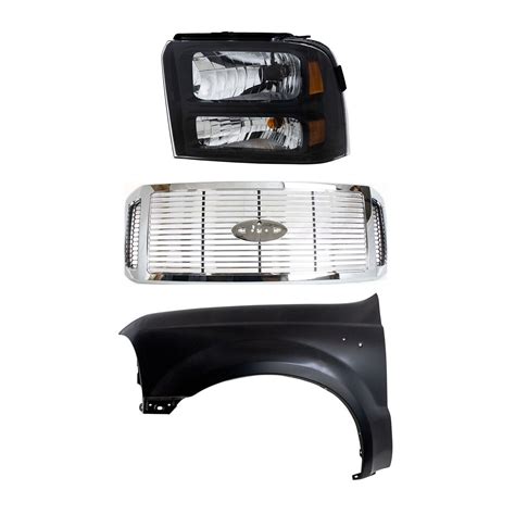 2006 F250 Grill Black Chrome Grille For 2005 2007 Ford F 250 F 350