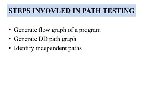 path testing data flow testing ppt
