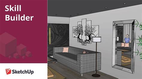 Creating A Mirror Effect In SketchUp Skill Builder YouTube