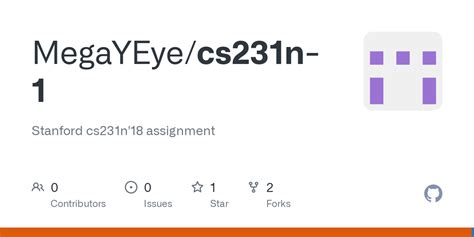 GitHub MegaYEye Cs N Stanford Cs N Assignment
