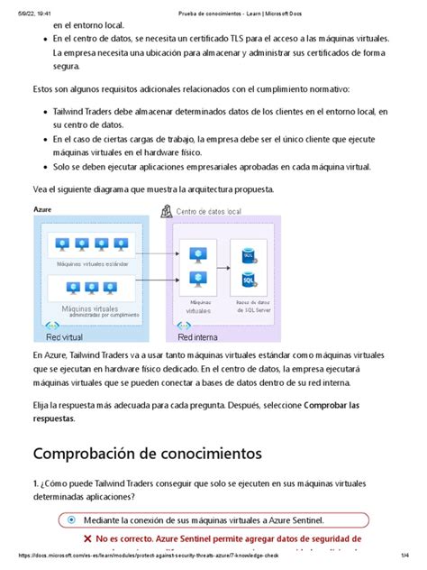 Prueba De Conocimientos Learn Microsoft Docs Pdf Microsoft