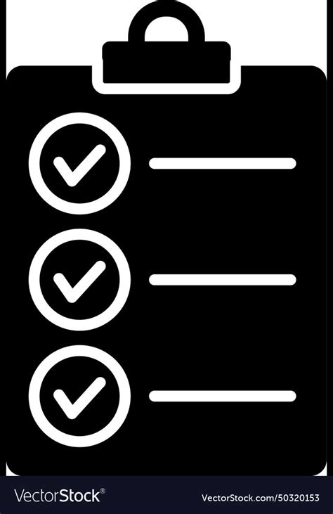 Checklist Royalty Free Vector Image VectorStock