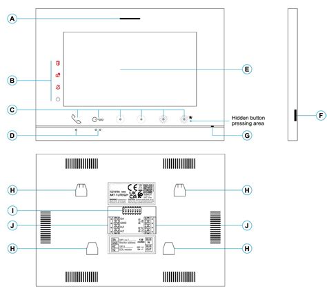 Inch Wire Touch Screen Intercom Tenant Station