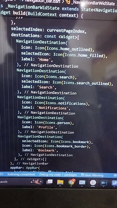navigation bar flutter shorts youtubeshorts shortsvideo youtube