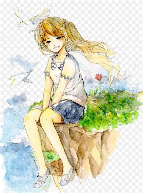 水彩女孩png图片素材下载图片编号10645674 Png素材网