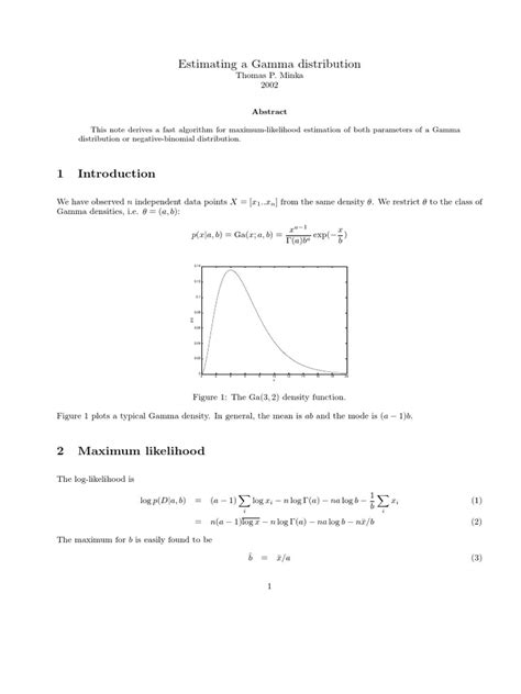 A Fast Maximum Likelihood Estimation Algorithm For Fitting Gamma And