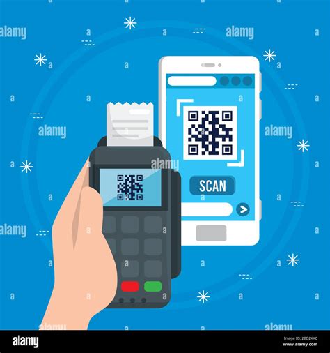 Qr Code Inside Smartphone And Dataphone Vector Design Stock Vector Image Art Alamy
