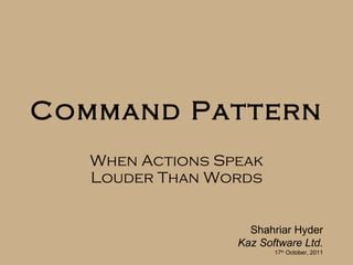 Command Design Pattern PPT Programming Languages Computing