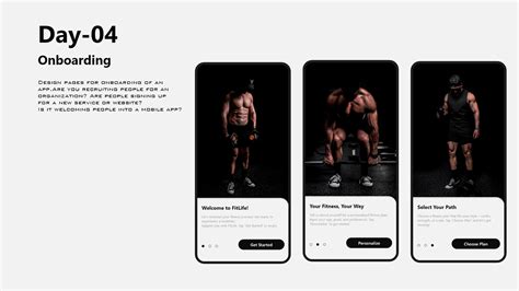 Ui Challenge 04 Onboarding Of Workout App Behance