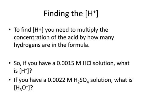 PPT There Is A Formula To Find PH PH Log H Or PH Log H 3 O PowerPoint